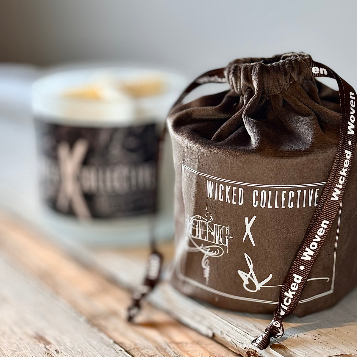 Dave Koenig soy candle – Wicked ∙ Woven